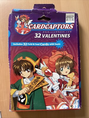 Cardcaptors Sakura Valentines Cards Box of 32 Fold & Seal *Sealed ...