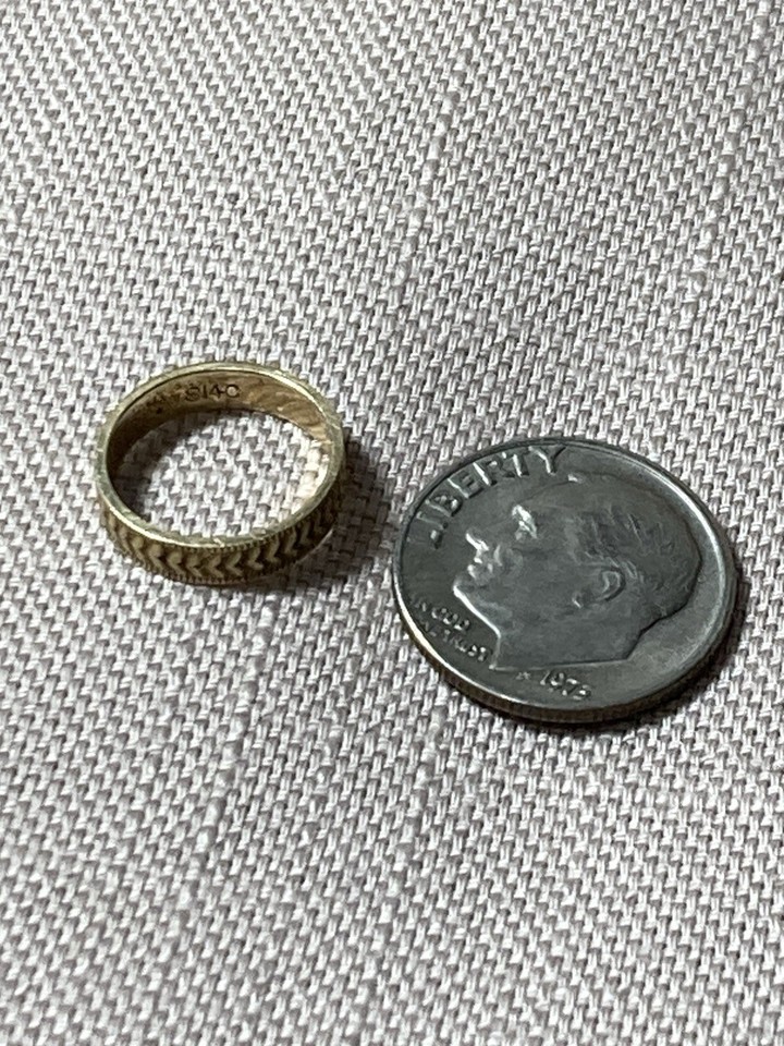 Antique Strobell & Crane 14K Yellow Gold Baby Ring Estate Circa 1890 ...