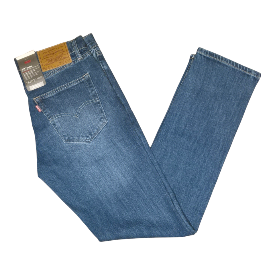 Levis Original 511 (BLUE Shades) Slim Fit Men's Stretchable Jeans | eBay UK