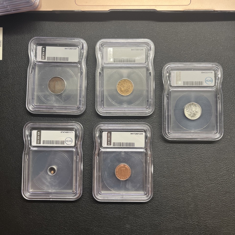 Lot Of 9 ICG Graded Coins | eBay