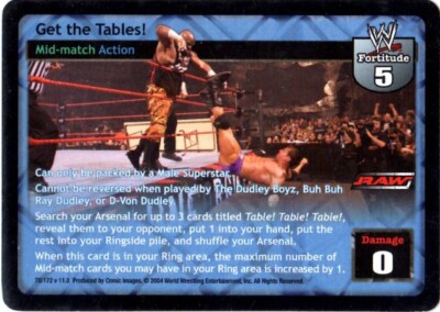 WWE: Get the Tables! [Played] card type Mid-match Action Raw Deal ...