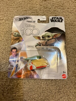 Hot Wheels Disney 100 Years Star Wars Grogu Character Car 2023 Release ...