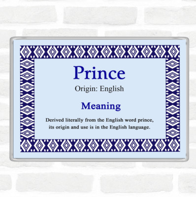 Prince Name Meaning Jumbo Fridge Magnet Blue | eBay UK