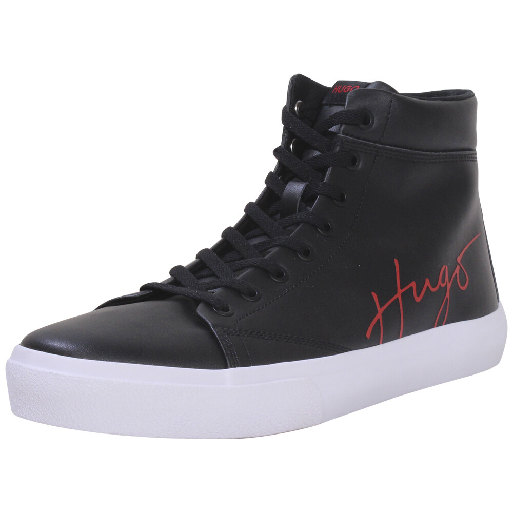 Hugo Boss Men's DyerH Sneakers Black Handwritten High-Top Shoes | eBay