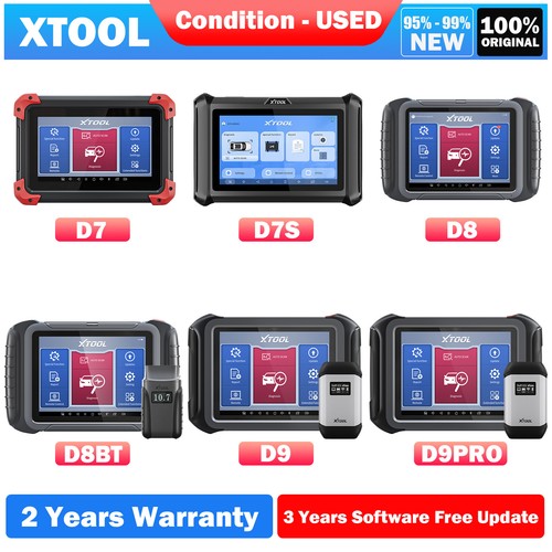 XTOOL USED Scanner D9PRO D7 D7S D8 D8BT D9 Auto Full System Diagnostic ...