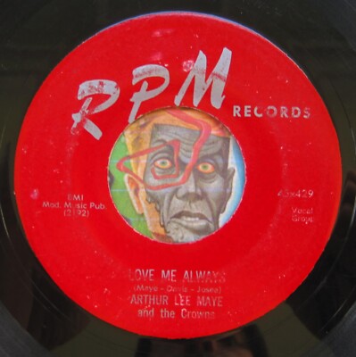 HEAR Arthur Lee Maye 45 Love Me Always / Loop Do Loop RPM R&B soul doo ...