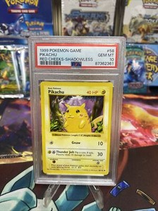 Pikachu 1999 Pokemon Game #58 Shadowless (Red Cheeks) Price Guide ...