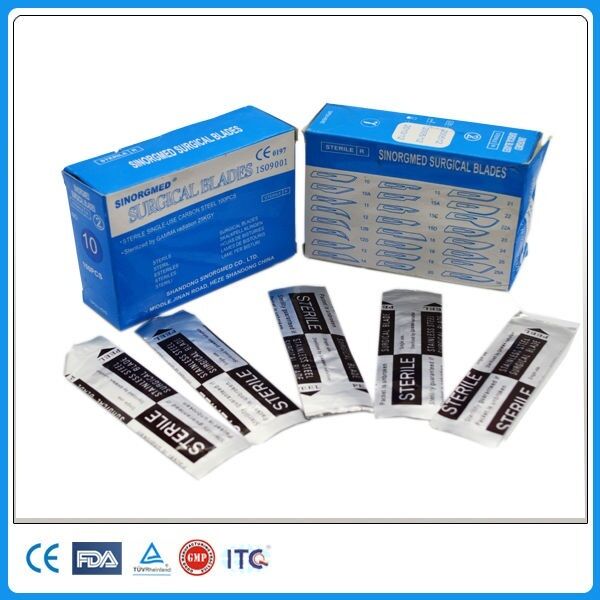100 SURGICAL STERILE SCALPEL HANDLE BLADES #10 #11 ( 2 SCALPEL HANDEL ...