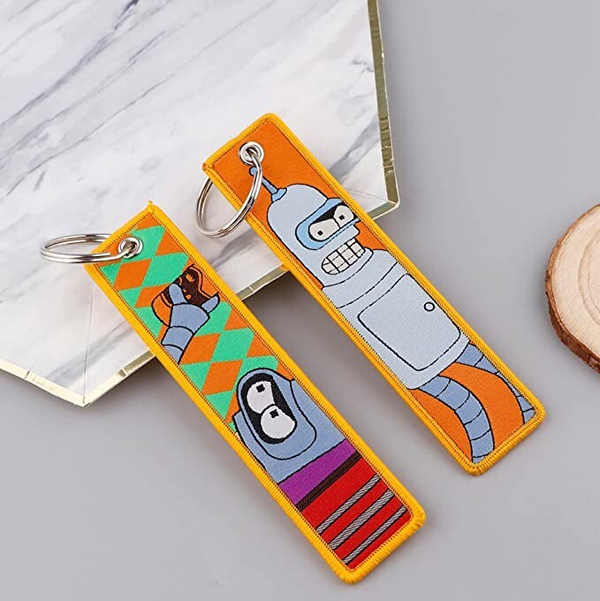 Futurama Bender Robot Comedy Animated TV Show Keychain Key Tag Chain ...