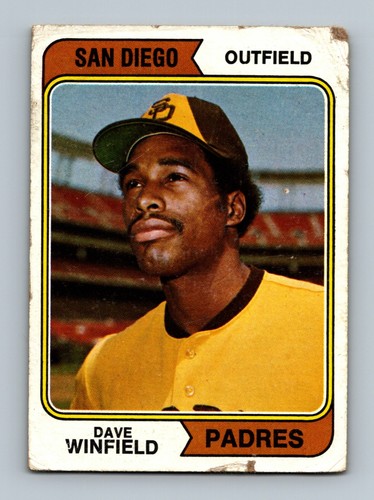 1974 Topps #456 Dave Winfield Rookie LOW GRADE San Diego Padres RC ...