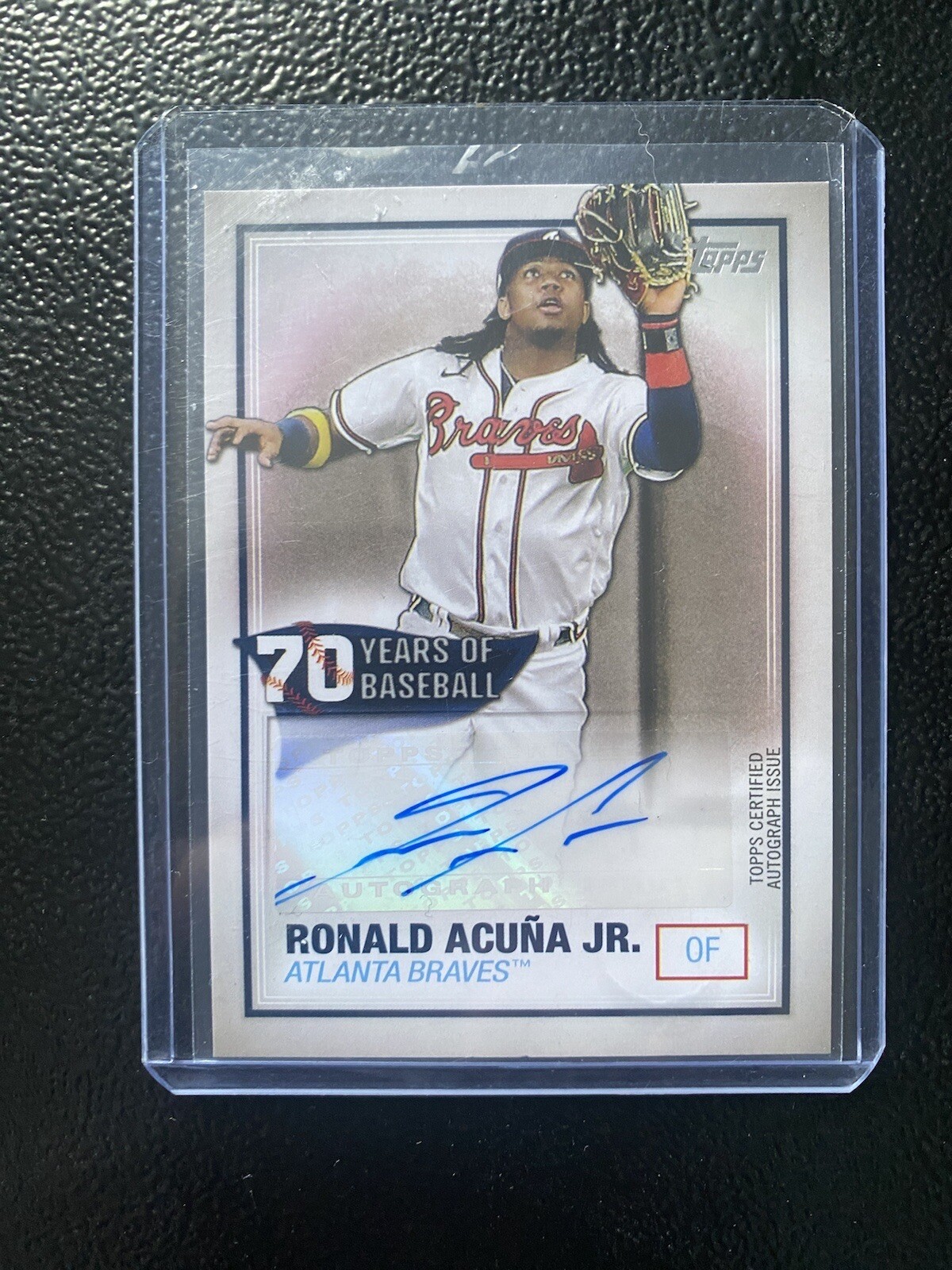 2021 Topps - 70 Years of Baseball Autographs #70YA-RA Ronald Acuña Jr ...