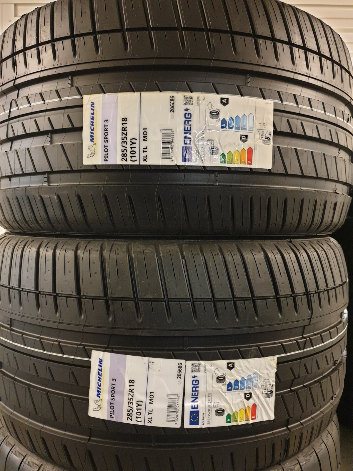 2X NEW MICHELIN PILOT SPORT 3 285/35 ZR18 XL 101Y 285 35 18 MERCEDES MO ...