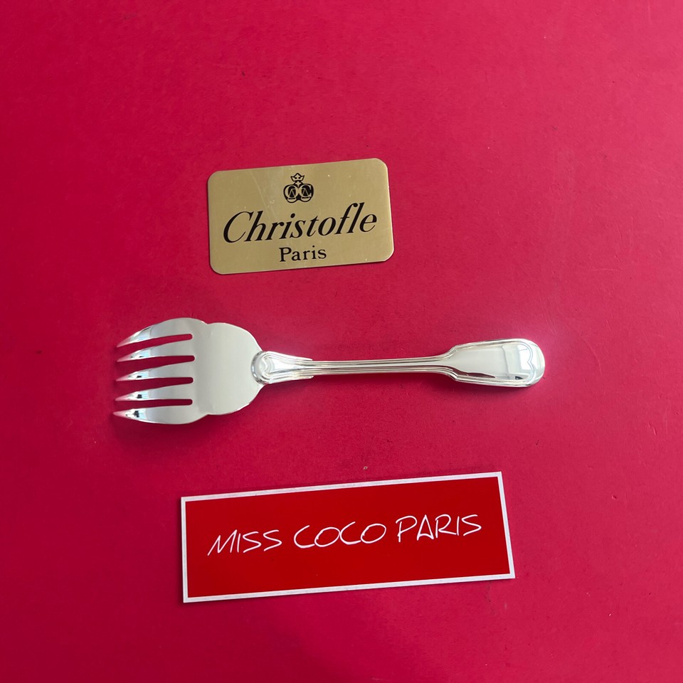 Fish Serving Fork Chinon 22 cm Christofle Very Good Condition Silver ...