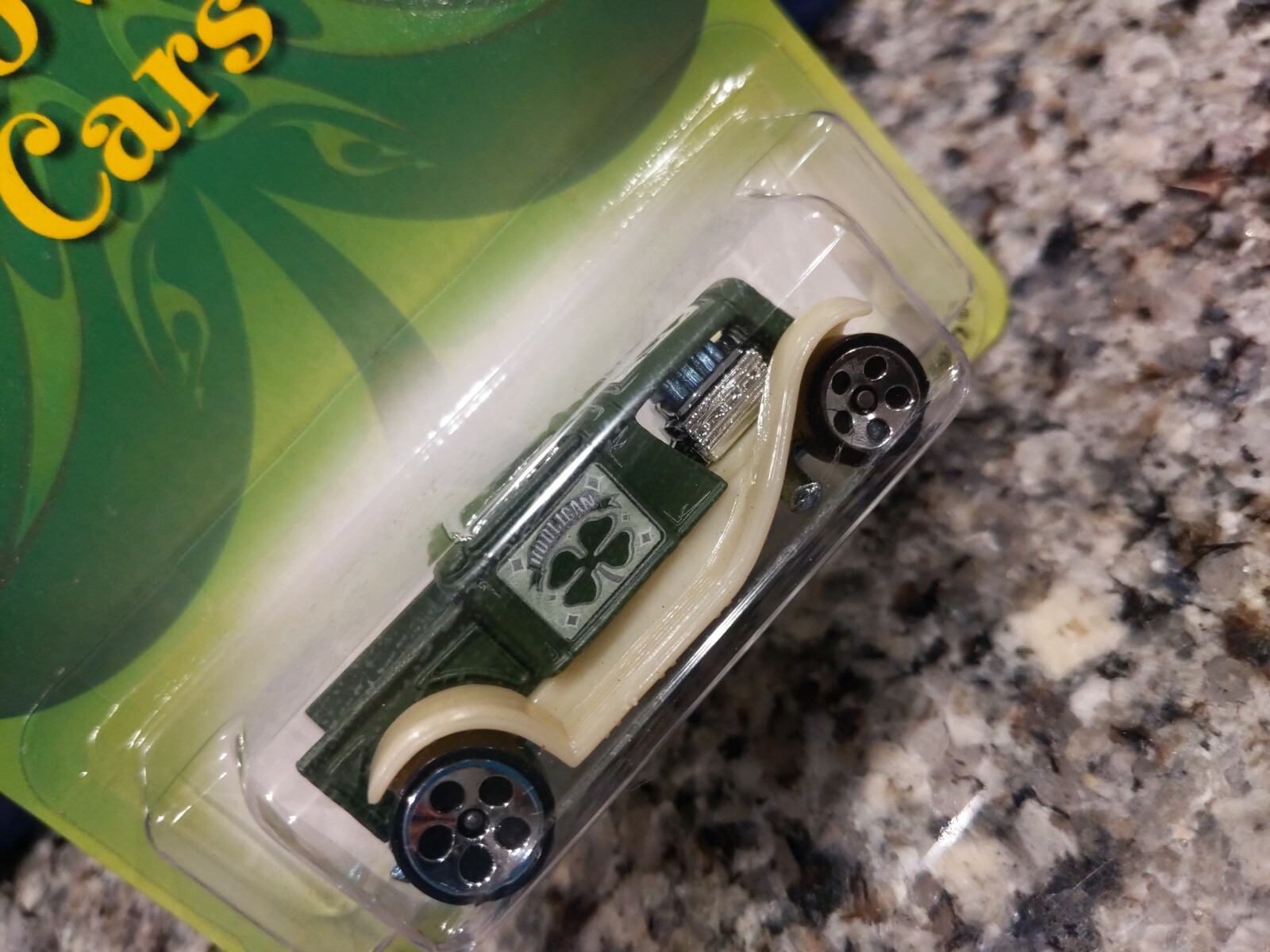 2006 Hot Wheels Clover Cars Series HOOLIGAN Flat Green/Tan w/Chrome ...