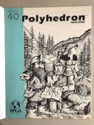 TSR RPGA Polyhedron Magazine #40 w/ mailing cover Black Lotus ...