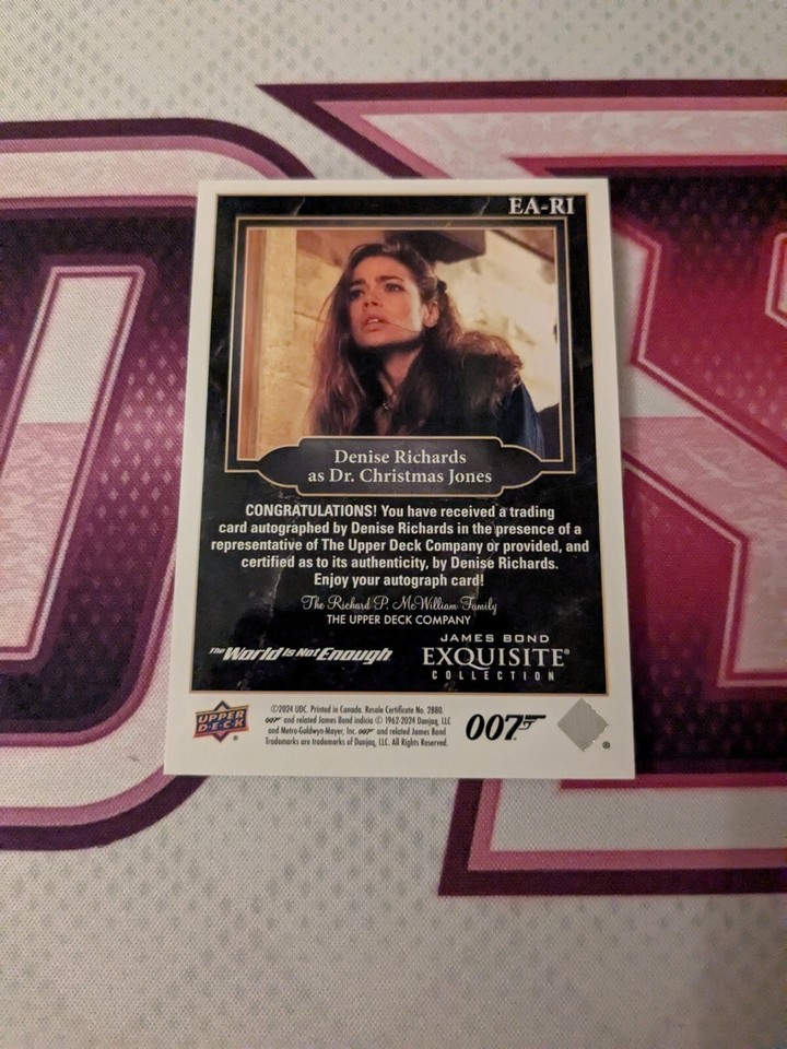 2023 James Bond Black Diamond Denise Richards Christmas Jones Exquisite ...