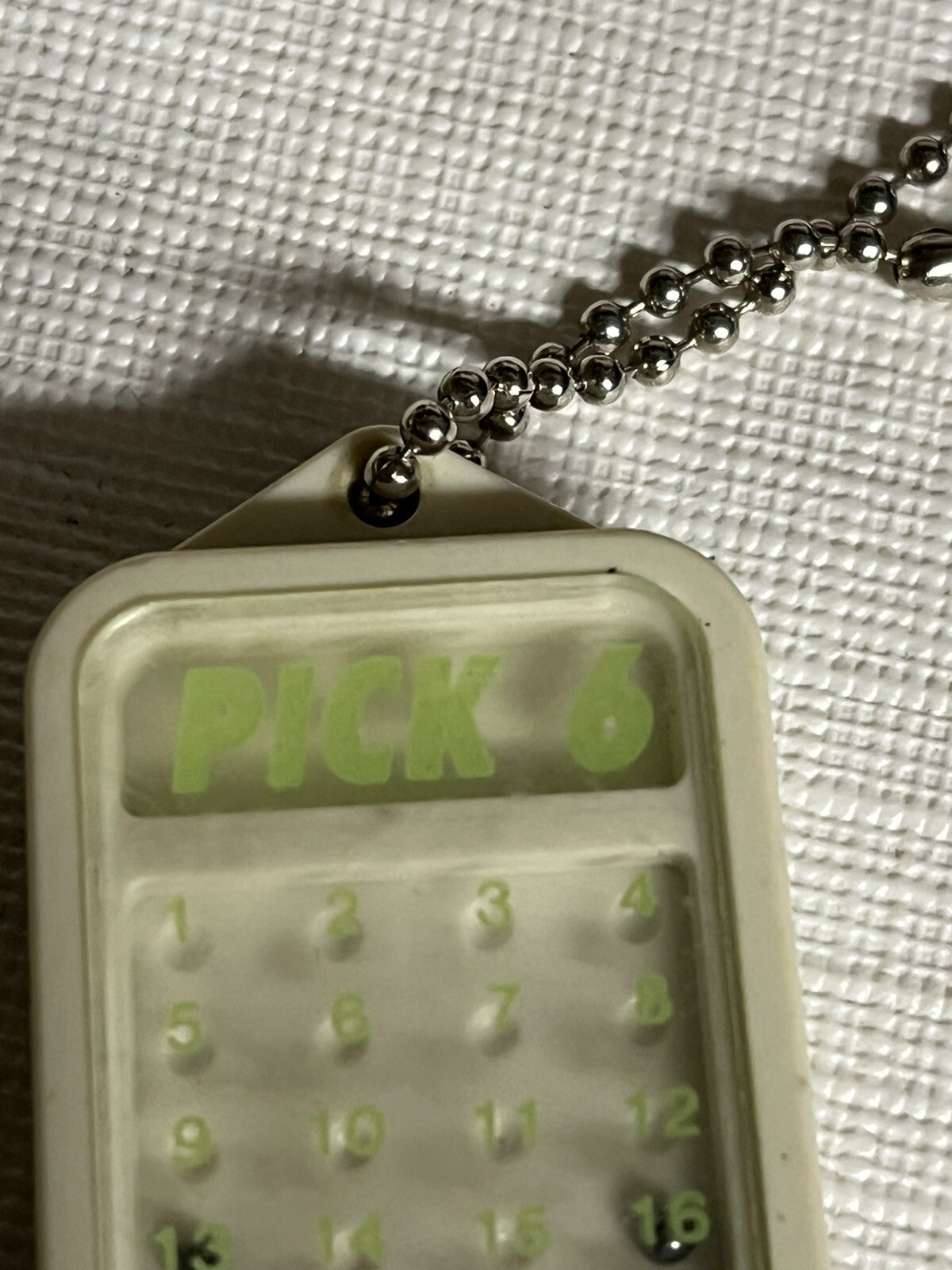 Vtg Lotto Keychain Pick 3, 4, or 6 Numbers Gambling | eBay