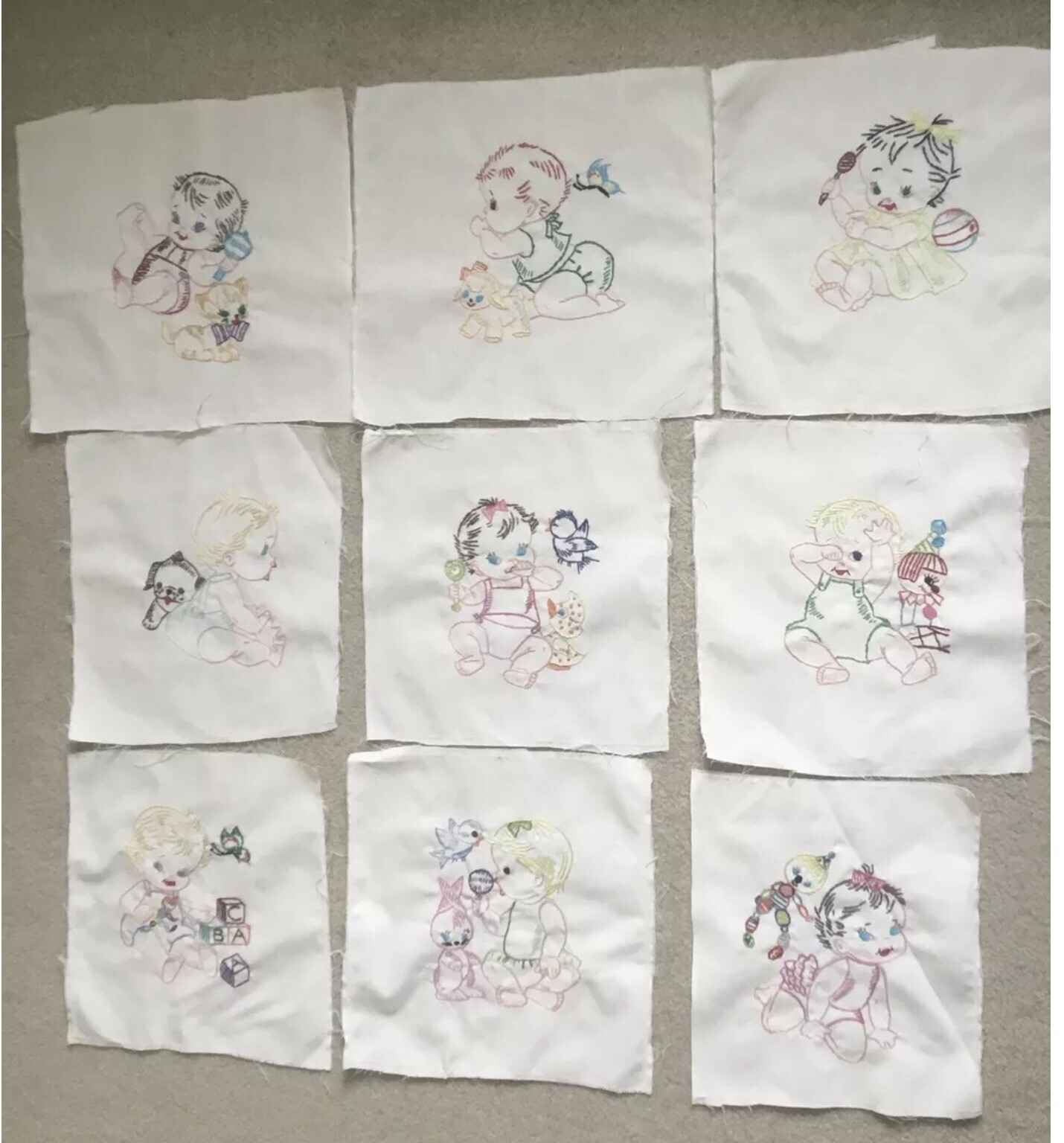 Hand Embroidery Quilts