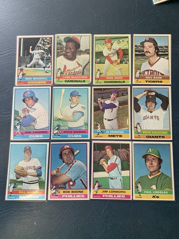 Topps 1976 Baseball Cards, Lot Of 44 Cards | eBay