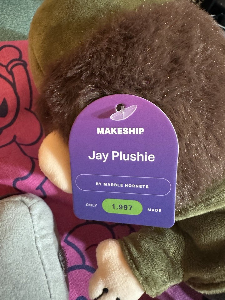 Makeship Jay Marble Hornets SCP With Detachable Camcorder Stuffed Plush ...