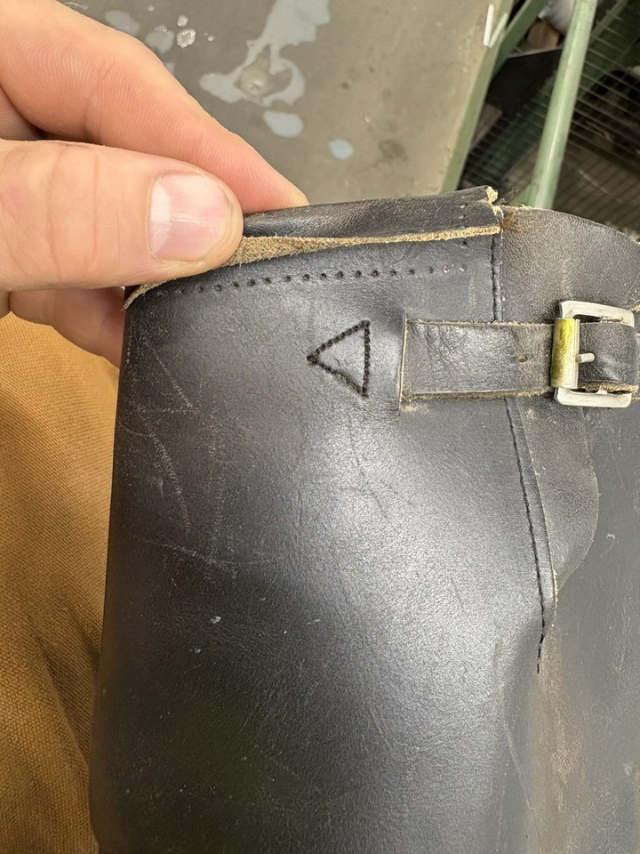 Vintage Chippewa Mens Black Engineer Steel Toe Motorcycle Boots Size ...