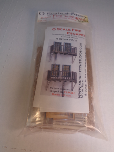 O Scale Model Tech Studios 4 Story Fire Escapes Kit | eBay
