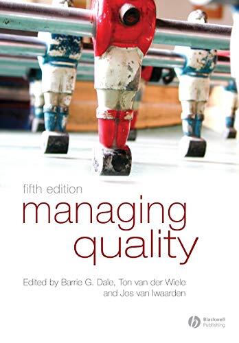 Managing Quality, Dale, Barrie G. 1405142790 | eBay.de