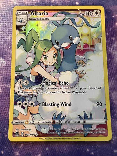 Altaria TG11/TG30 Full Art NM/M Silver Tempest Pokemon Card | eBay