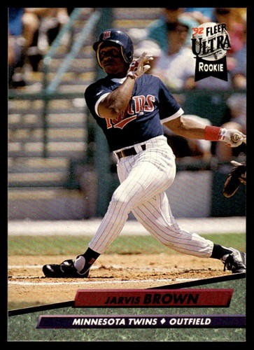 1992 Fleer Ultra #394 Jarvis Brown Rookie Minnesota Twins | eBay