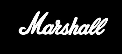 Marshall Amp Logo White Sticker Decal Vinyl Music 300mm long | eBay