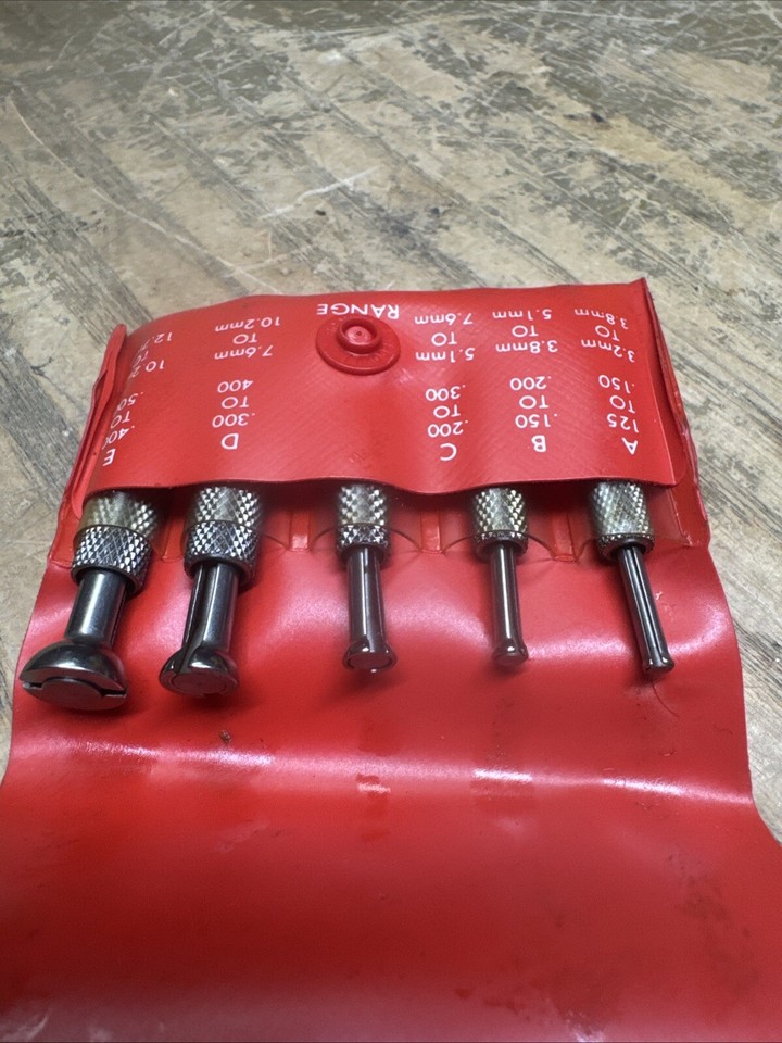 STARRETT No. S 830 F Small Hole Gauge Set: 5 Pieces, 0.125 in to 0.5 in ...