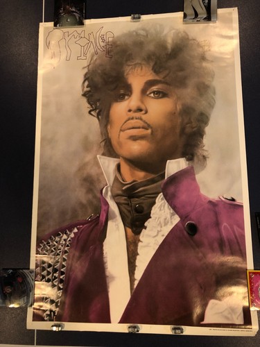 Vintage Prince in Purple Jacket & Smoke Poster 1983 24 1/2" X 36 1/2 ...