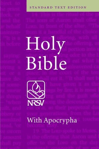 NRSV STANDARD TEXT WITH APOCRYPHA BURGUNDY HARDCOVER NR10A By Baker ...