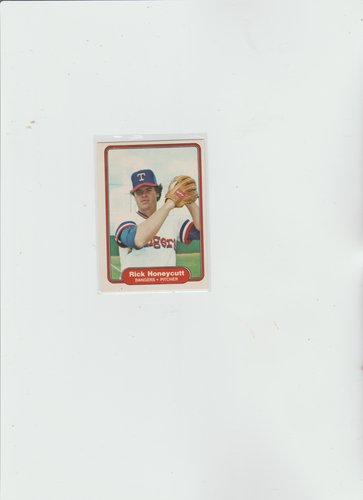1982 fleer #318 Rick Honeycutt RANGERS | eBay