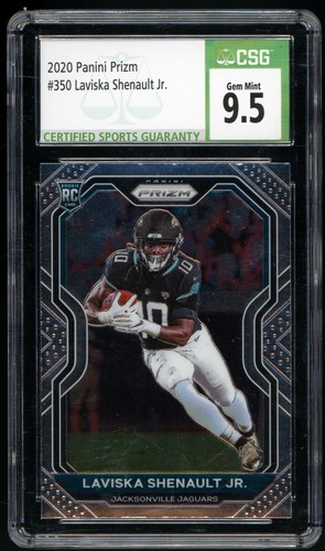 LAVISKA SHENAULT JR 2020 Panini Prizm #350 Jaguars Rookie RC CSG 9.5 ...