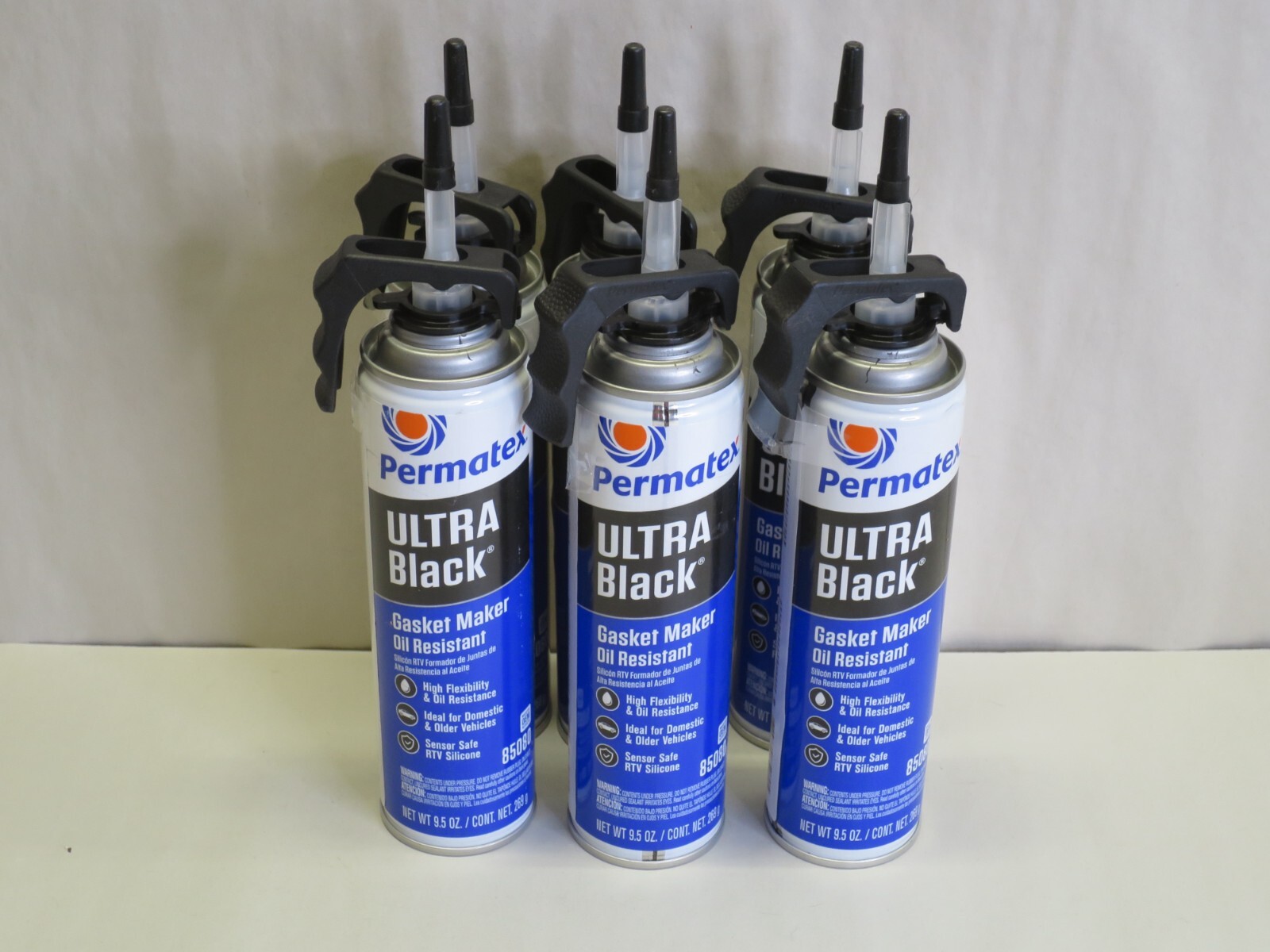 Permatex 85080 Ultra Black Oil Resistant RTV Silicone Gasket Maker Case ...