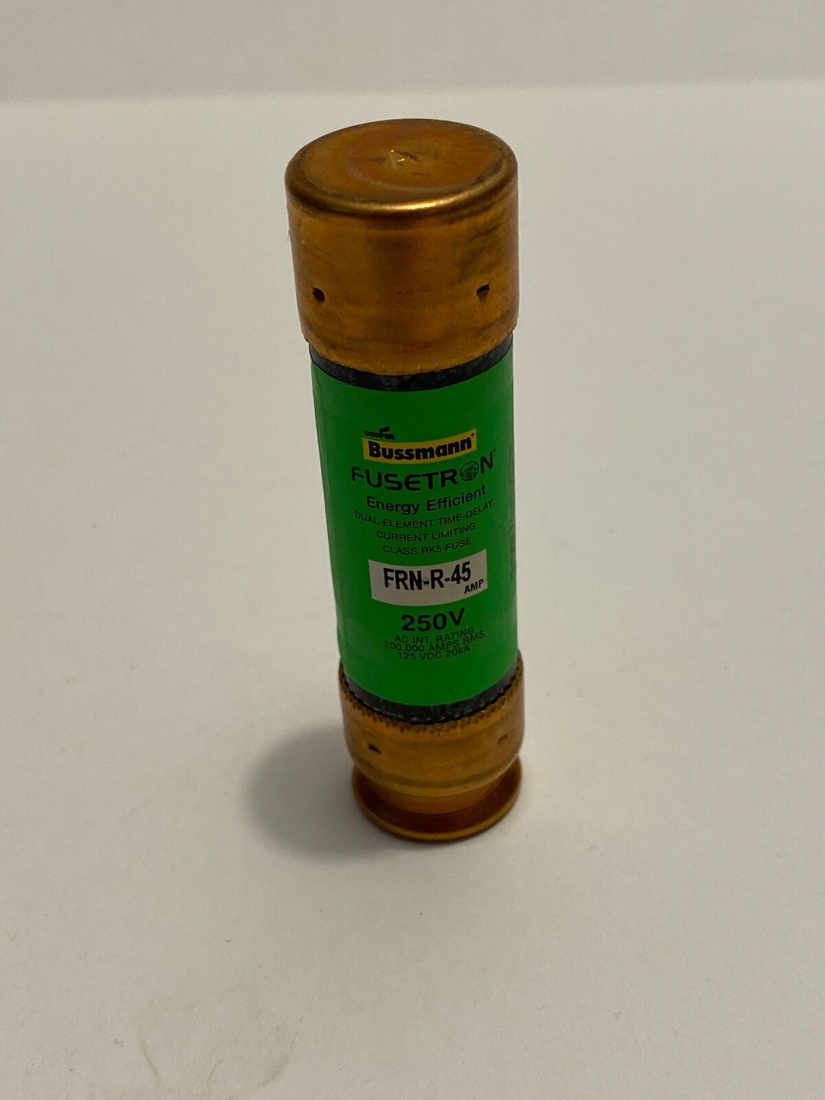 EATON BUSSMANN FRN-R-45 Fusetron 45A Time Delay Fiberglass Class RK5 ...