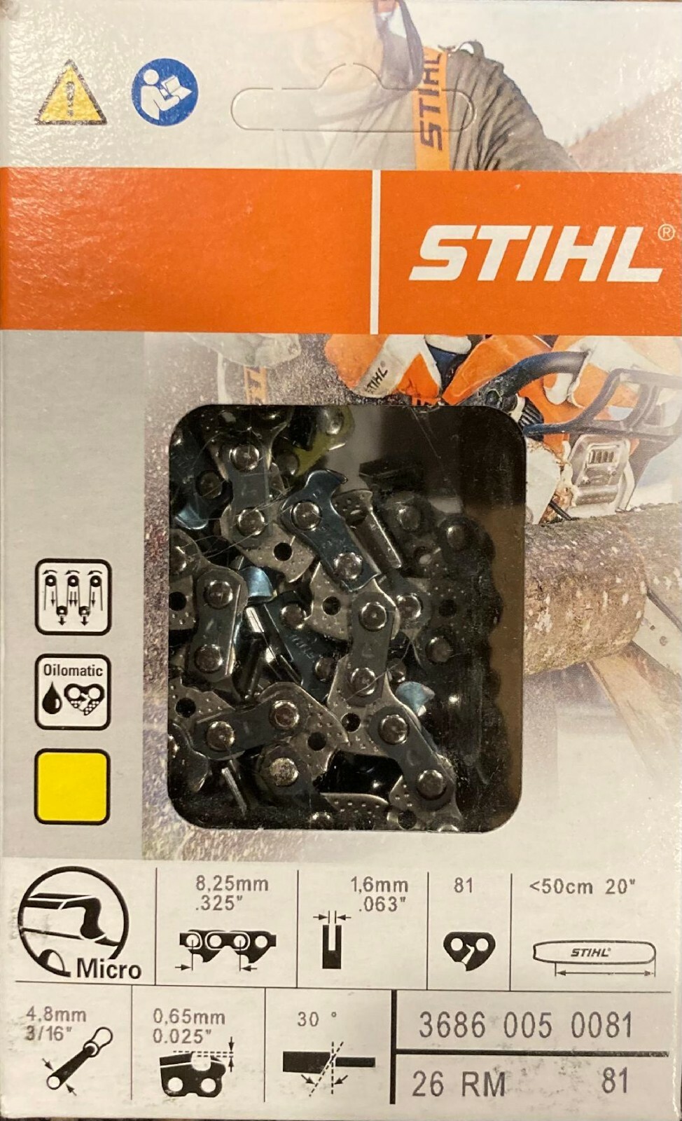 Stihl 26 RM 81 Chainsaw Chain New!! | eBay