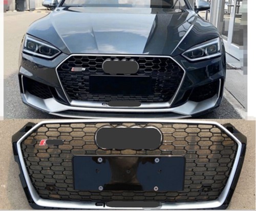 Fit For 2017 2018 2019 AUDI A5 S5 RS5 B9 bumper black Mesh Grill grille ...