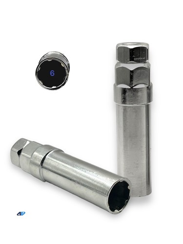 Small Chrome Spline Socket Key Tool for 6 spline Lug Nuts 3/4”, 13/16 ...