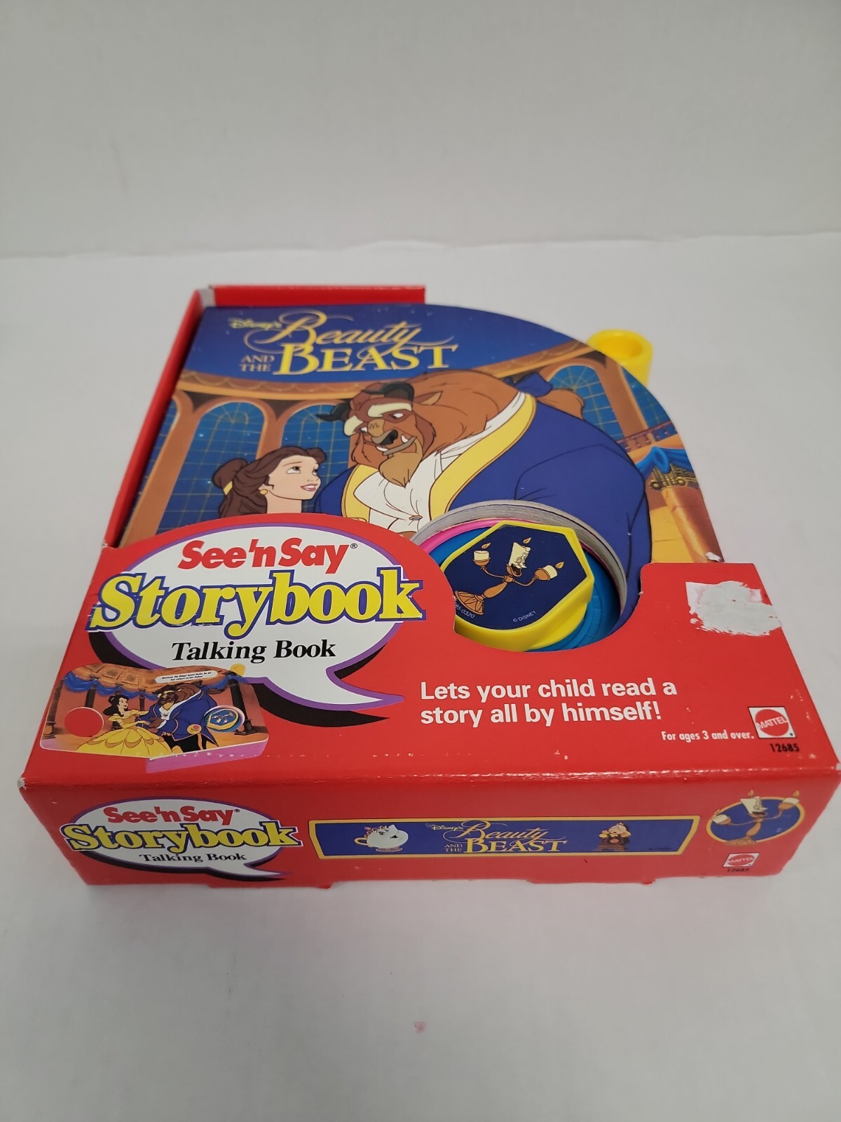 Vintage Disney Beauty and the Beast See'n Say Talking Storybook See N ...