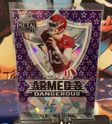 🔥2021 Leaf Metal “PURPLE” Armed & Dangerous #3/20 Autograph Rc Feleipe ...