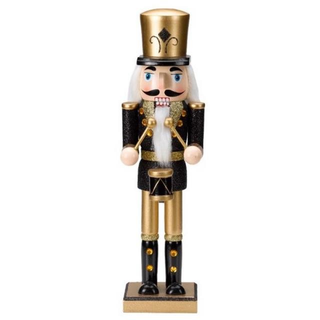 Three Kings Nutcracker Large - Black & Gold - 30cm - 1 Sent ...