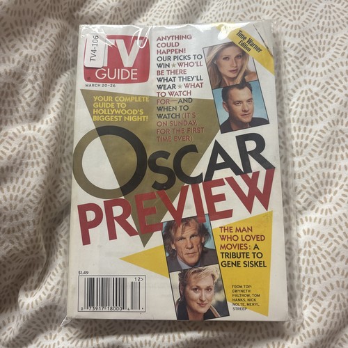 Tv Guide Oscar Preview March 20th 1999 TV4-106 | eBay
