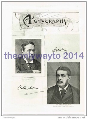 Lord Rosebery & Sir Arthur Sullivan, Book Illustration (Print), c1895 ...