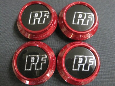 Genuine Enkei PF06 Red Center Caps Set of 4 | eBay