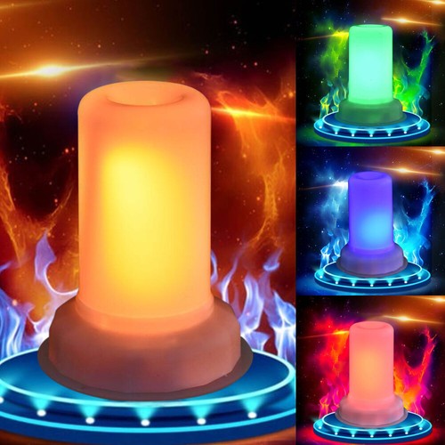 Battery Operated LED Flame Effect Light Bulbs Flickering Fire Lamps ...