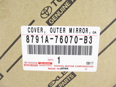 Genuine Lexus 8791A-76070-B3 Passenger Outer Mirror Cover Front | 1J4 ...