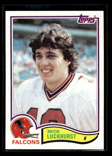 1982 Topps #286 Mick Luckhurst Rookie "Set Break" Mint Atlanta Falcons ...