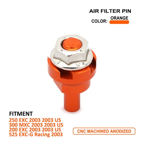 Motorcycle Air Filter Pin Bracket For SX XC EXC MXC EXC-G Racing Orange ...